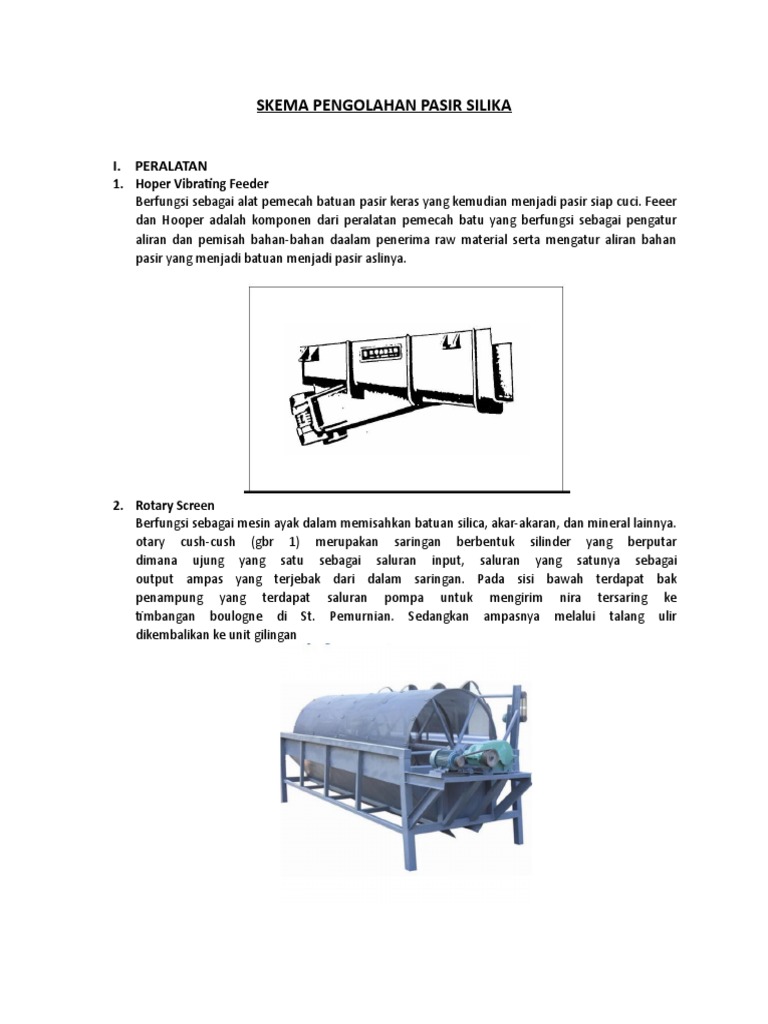 Skema Pengolahan Pasir Silika Pdf