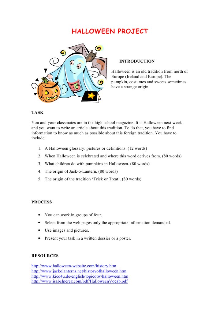 Halloween Webquest | Download Free PDF | Halloween | Human Communication