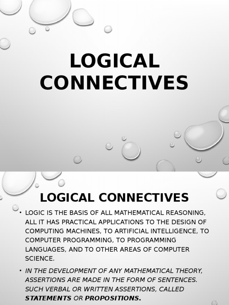 Logical Connectives | Download Free PDF | Logic | Reasoning