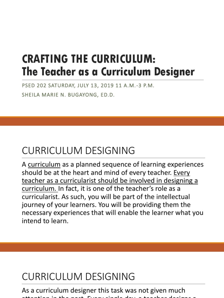 Curriculum Design | PDF | Educational Assessment | Curriculum