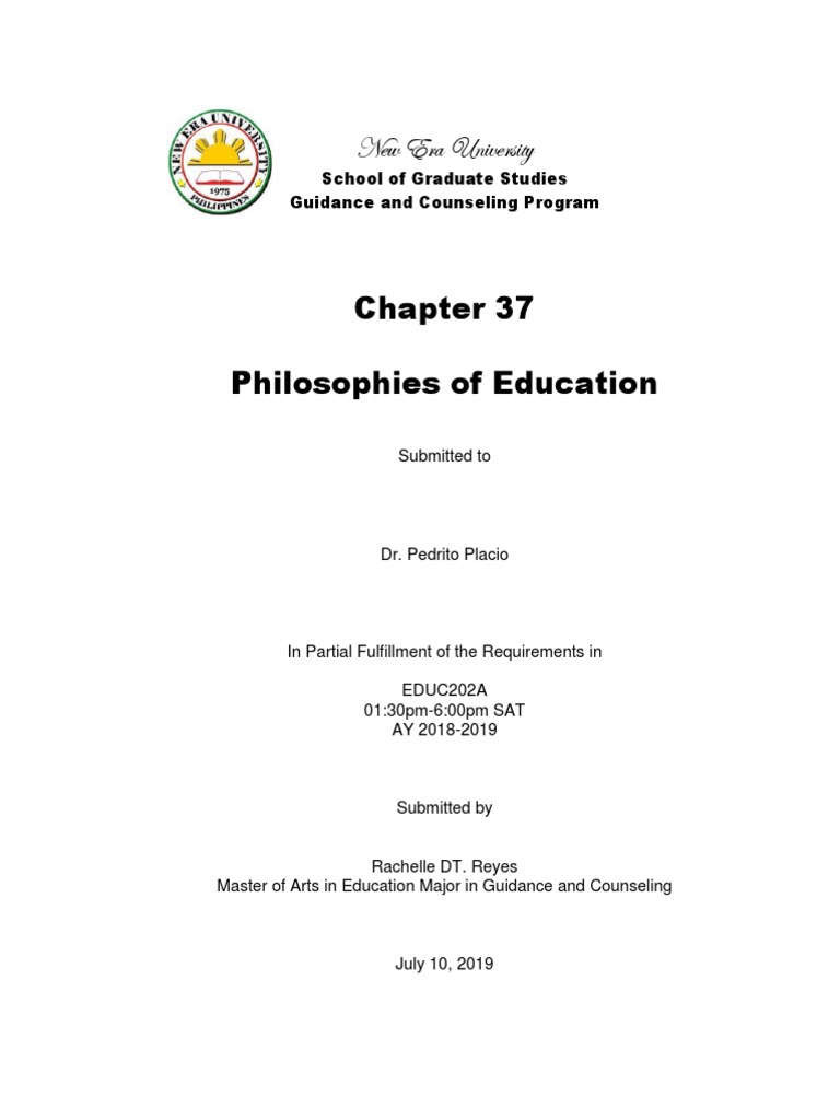 Philosophies of Education | PDF | Pragmatism | Idealism