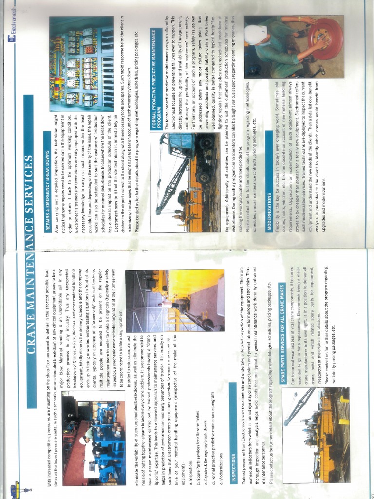 Electromech Crane Data PDF | PDF
