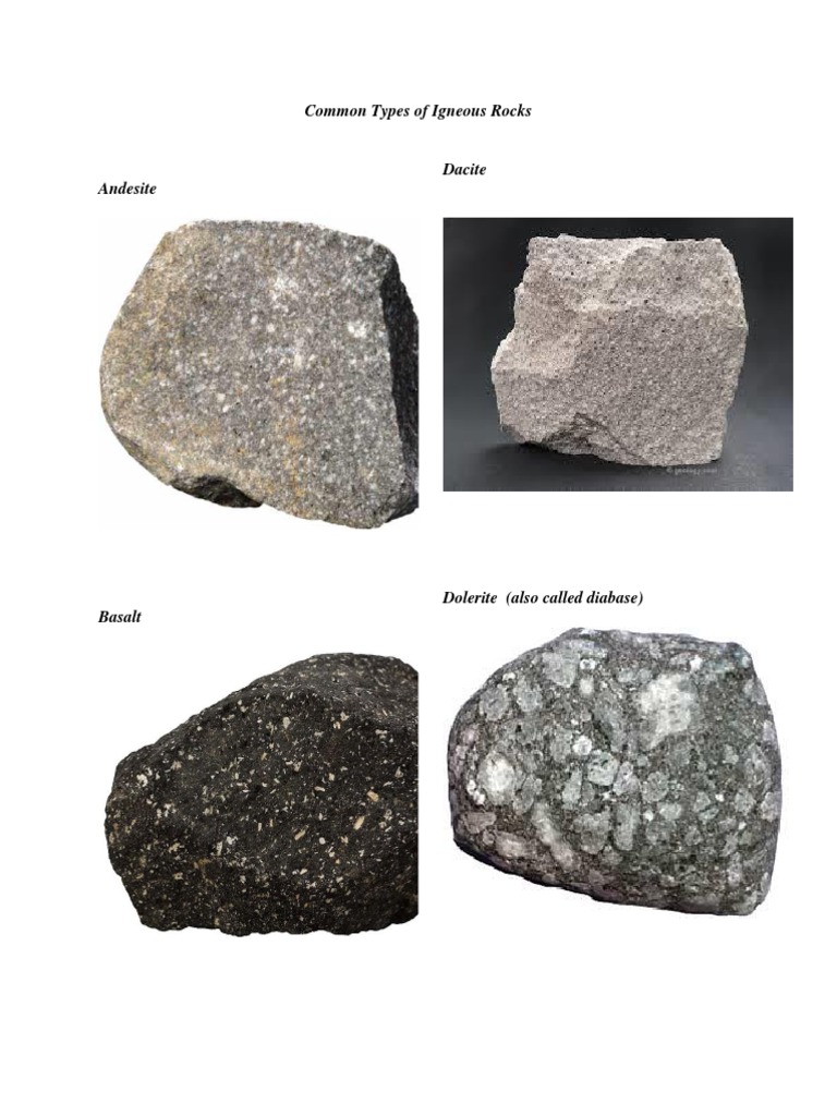 Common Types of Igneous Rocks | PDF