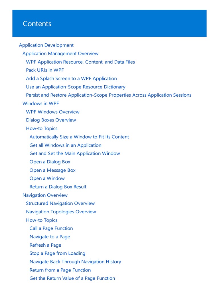 WPF - Pages | PDF | Windows Presentation Foundation | Extensible Application Markup Language