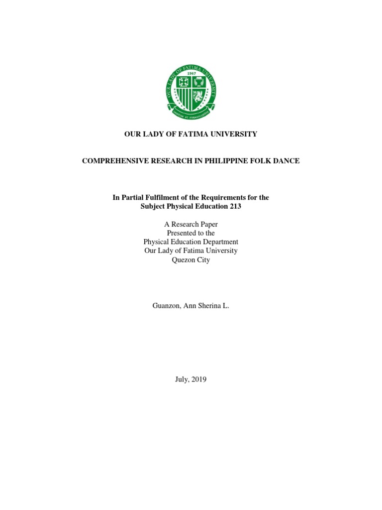 Our Lady of Fatima University | PDF