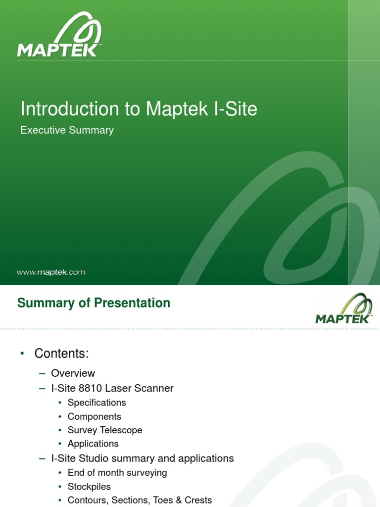 Maptek Scanner in Mining | PDF | Surveying | Image Scanner