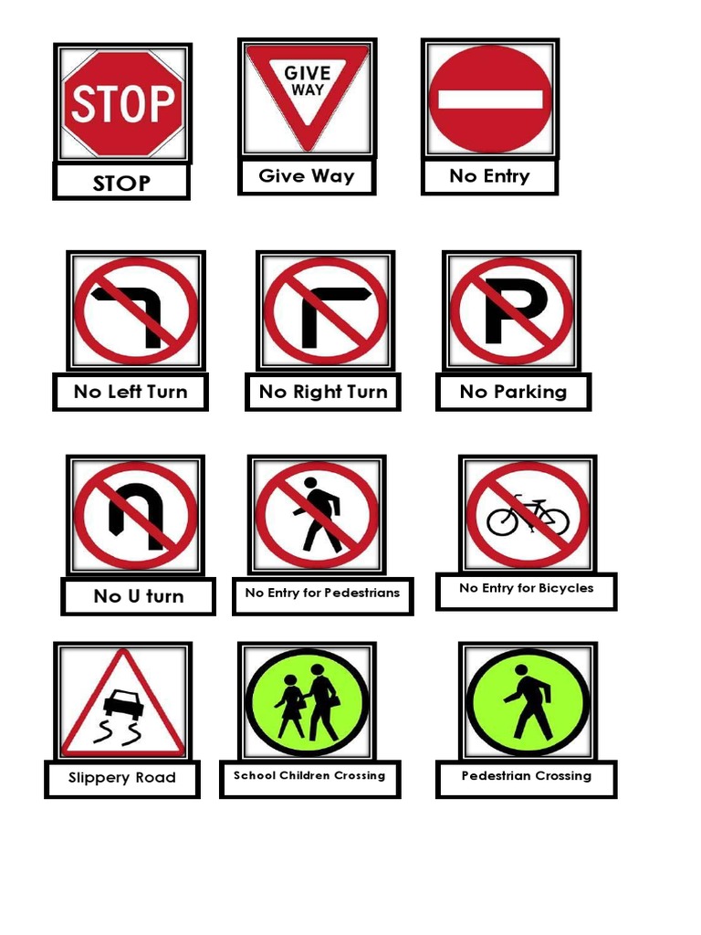 Give Way No Entry: Slippery Road | PDF