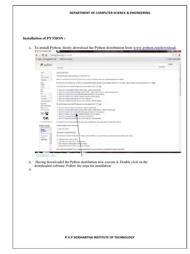 To Install Python, Firstly Download The Python Distribution From | PDF | Command Line Interface ...