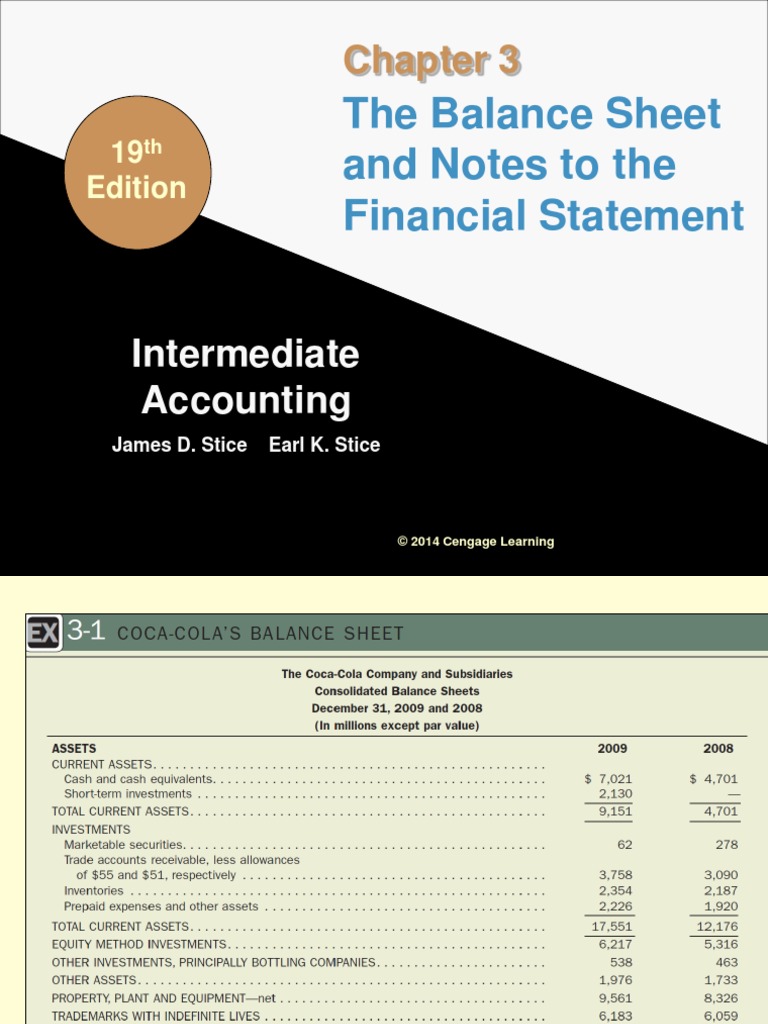 The Balance Sheet and Notes To The Financial Statement | PDF | Balance ...