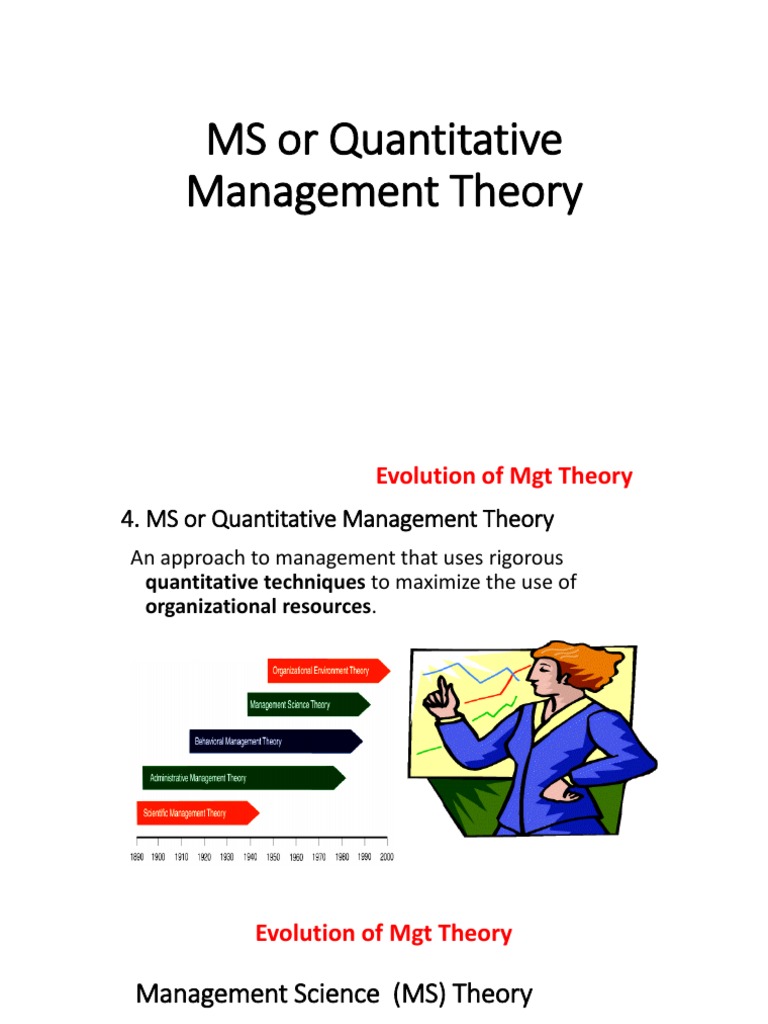Quantitative Management Theory Overview | PDF
