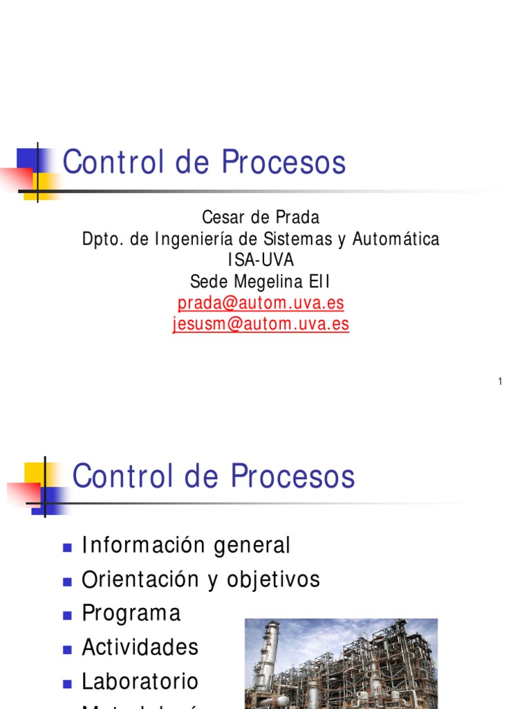 Control de Procesos: Diseño y Aplicación | PDF | Sistema de control | Scada