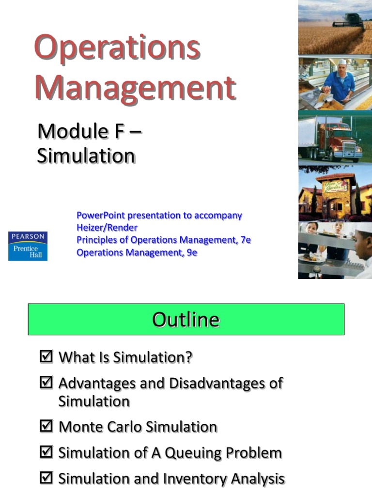 Operations Management: Module F - Simulation | PDF | Monte Carlo Method ...