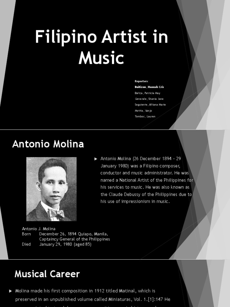 Filipino Music Legends | PDF | Entertainment | Performing Arts