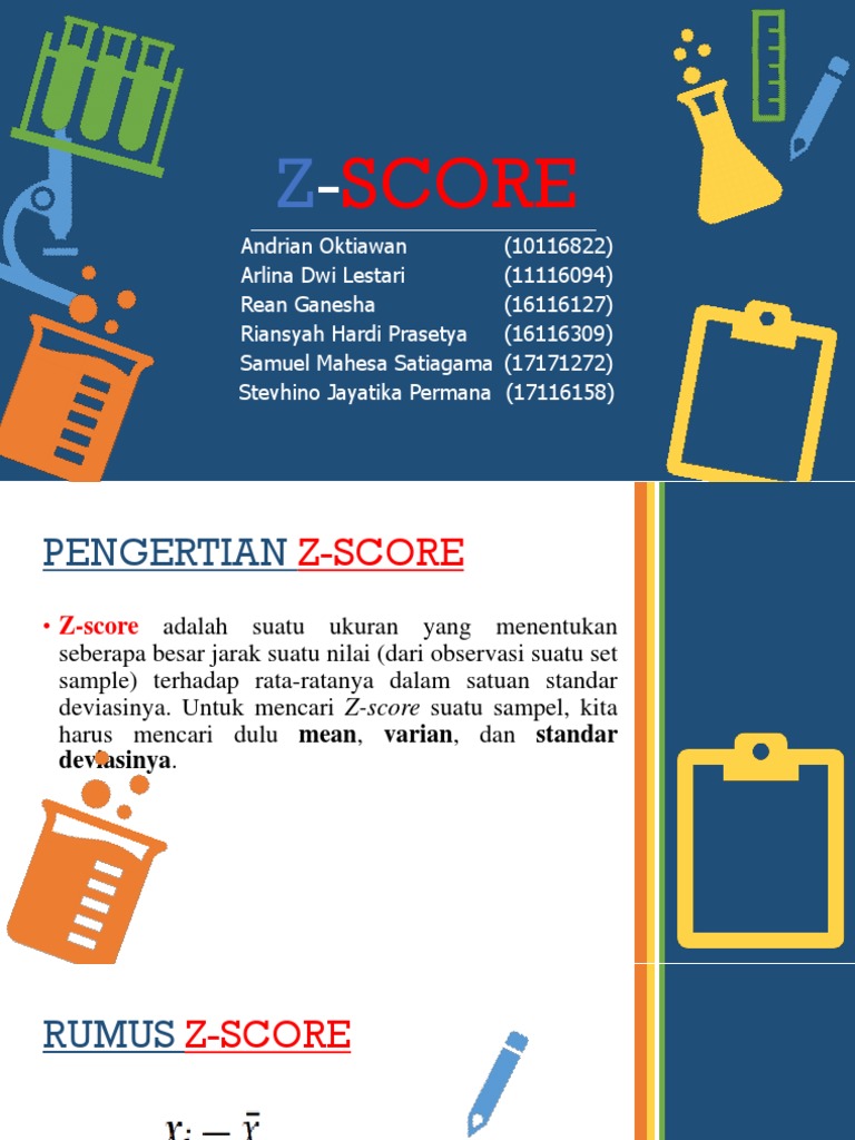 Pengertian dan Rumus Z-Score Statistik | PDF | Metode & Bahan Ajar