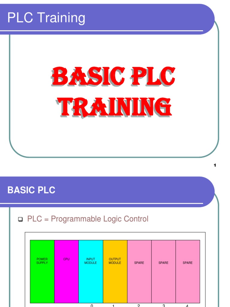 Basic PLC Training Guide | PDF | Computers