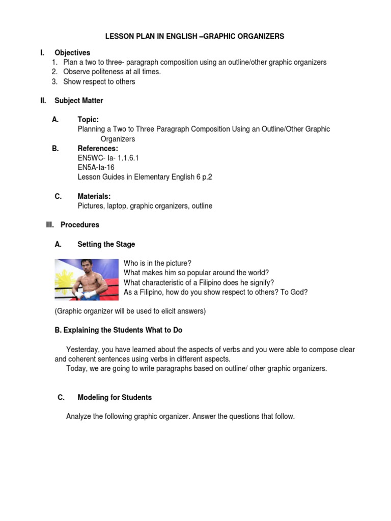 Lesson Plan: Using Graphic Organizers | PDF | Semiotics | Learning