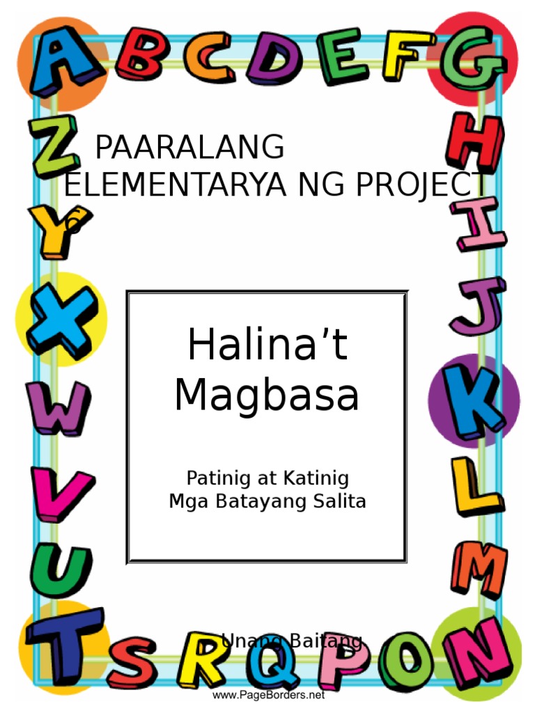 Patinig Tunog Aa | PDF