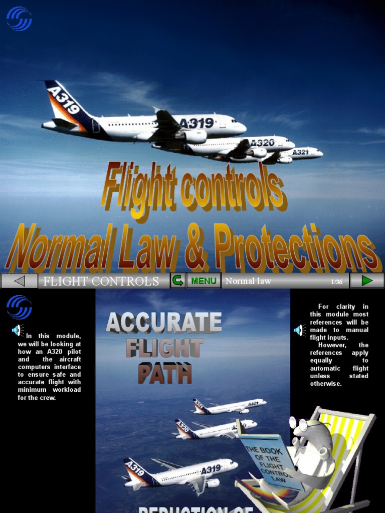 Flight Controls Normal Law & Protections | Download Free PDF | Flight ...