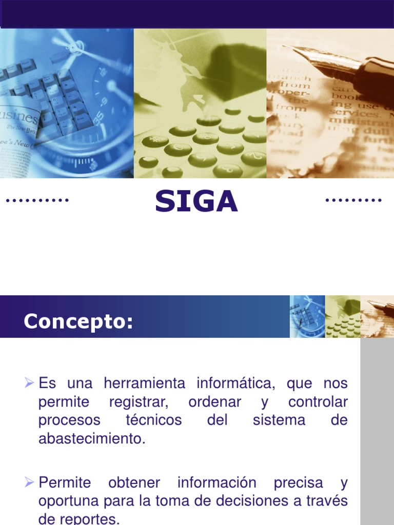 Presentacion Siga | PDF | Apoyo | SQL
