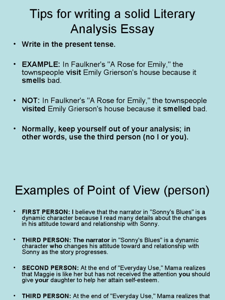 Writing a Literary Analysis Essay Guide | PDF | Non Fiction Literature ...