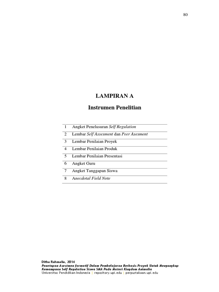 Contoh Self Asessment PDF | PDF | Pengembangan Diri