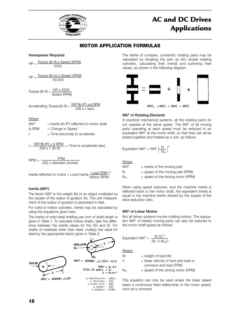 Motor HP Calculations 1 | PDF | Electric Motor | Horsepower