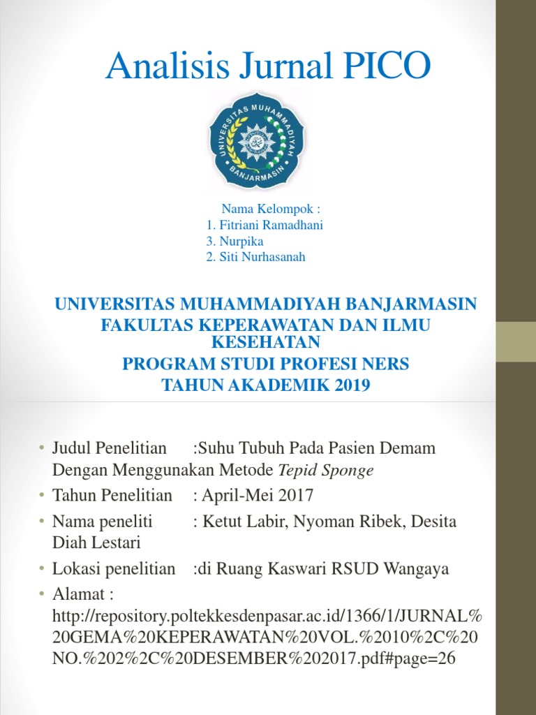 Analisis Jurnal PICOT | PDF