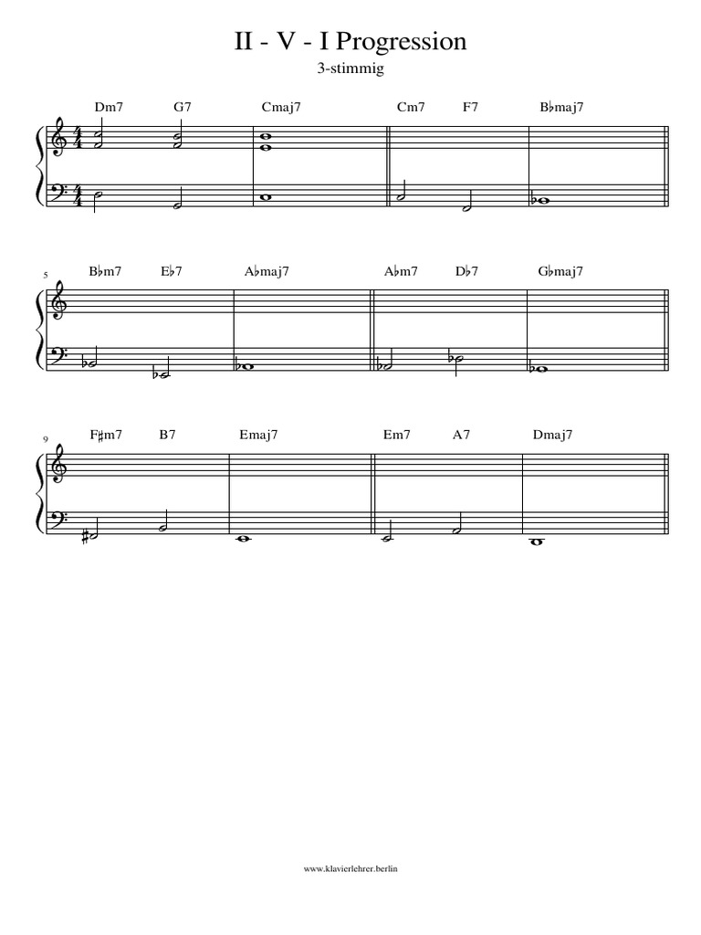 II - V - I Progression | PDF