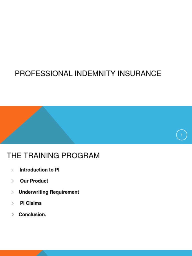 Professional Indemnity Insurance | PDF | Professional Liability ...