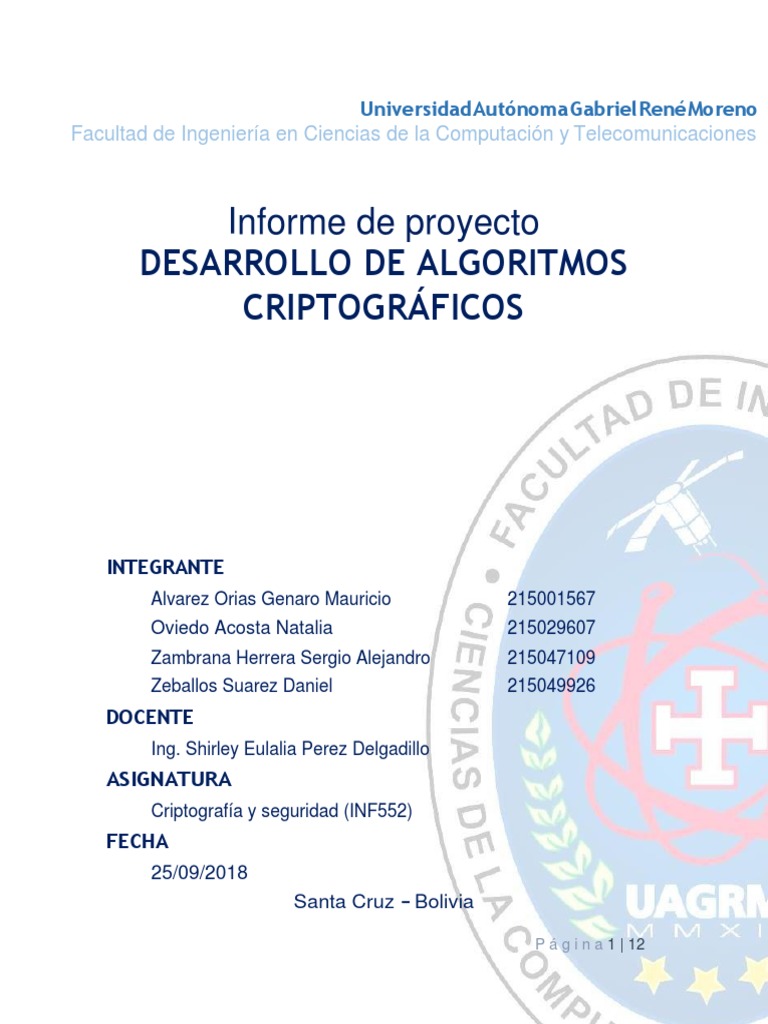 Algoritmos de Criptografia | PDF | Cifrado | Técnicas de espionaje