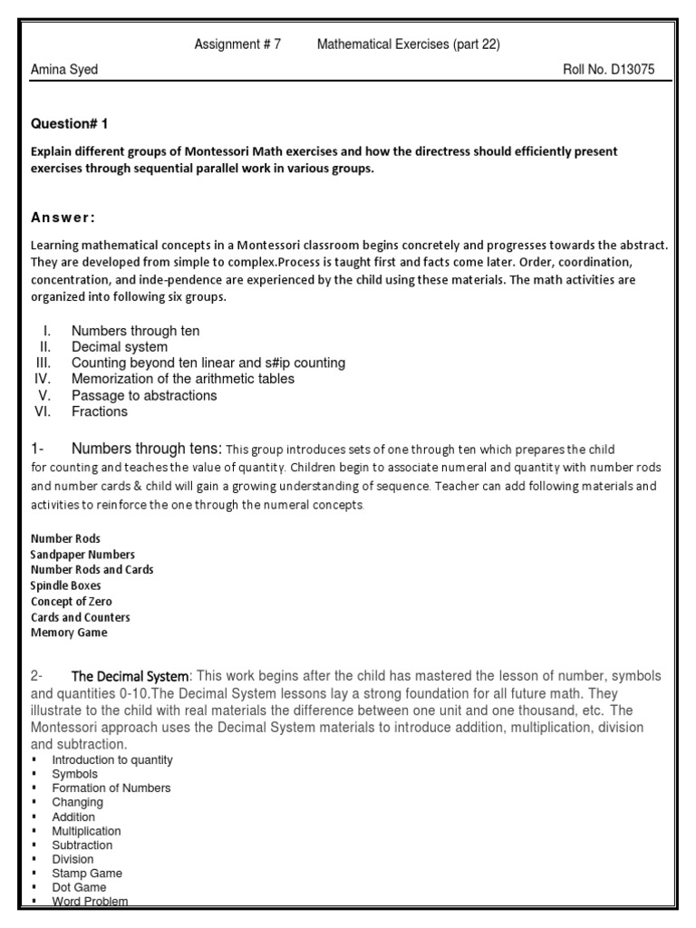 Assignment 7 | PDF | Arithmetic | Multiplication