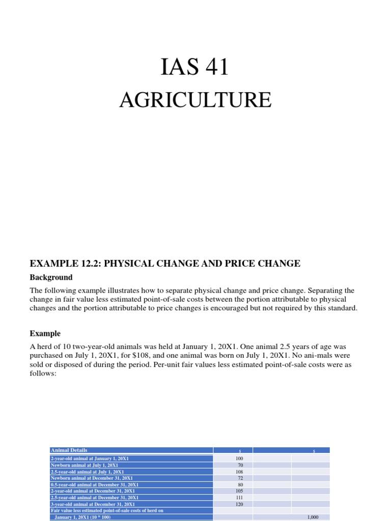 Ias 41 Ias 11 | PDF | Valuation (Finance) | Revenue