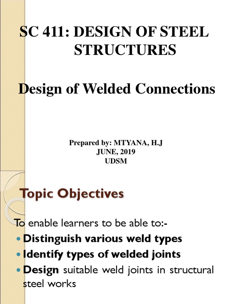 Welded Connections | PDF | Welding | Construction