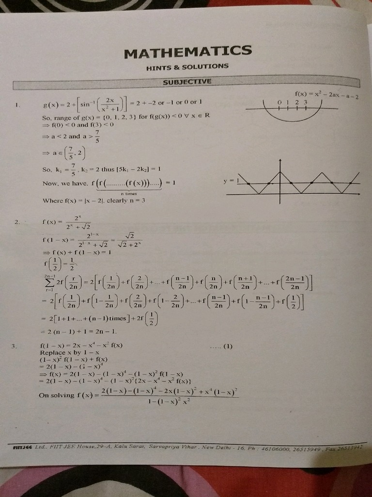 GMP Maths Solution 1 | PDF