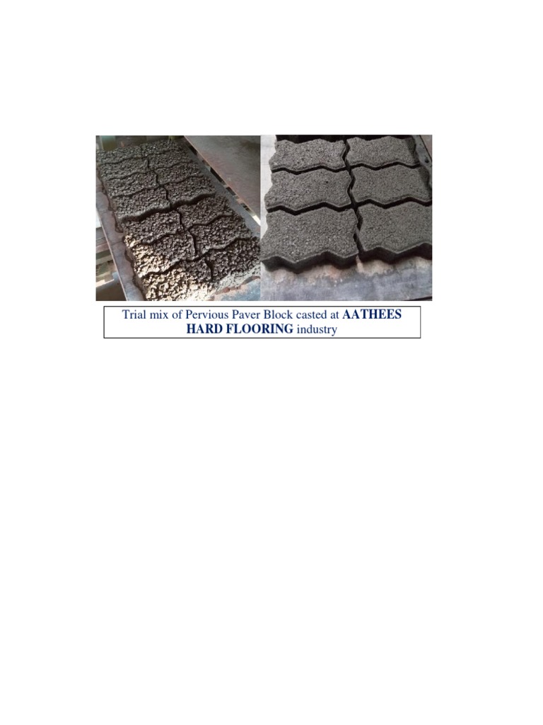Pervious Paver Block | PDF