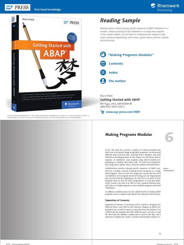 Reading Sample: First-Hand Knowledge | PDF | Class (Computer Programming) | Method (Computer ...