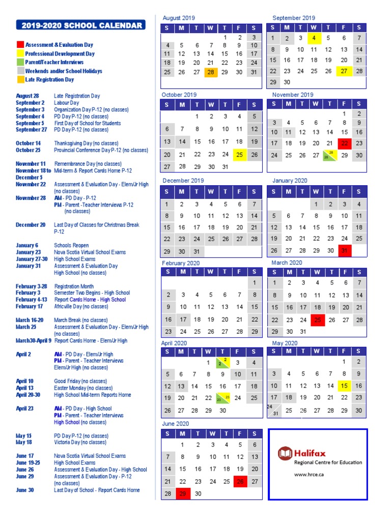 Hrce School Calendar 2019-20 | PDF | Public Holiday | Festival