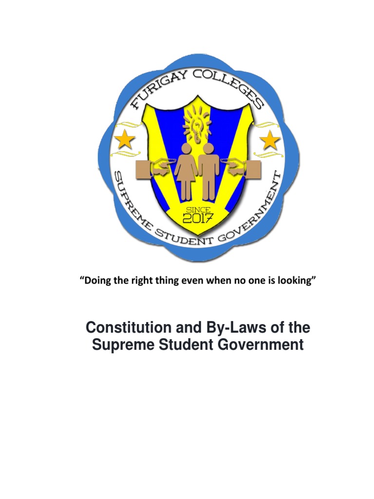 Supreme Student Government Constitution | PDF | Constitutional ...