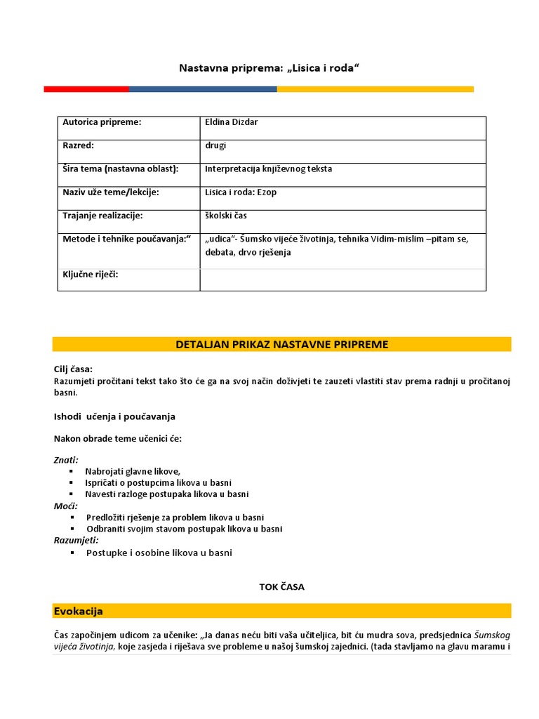 Basna Lisica I Roda | PDF