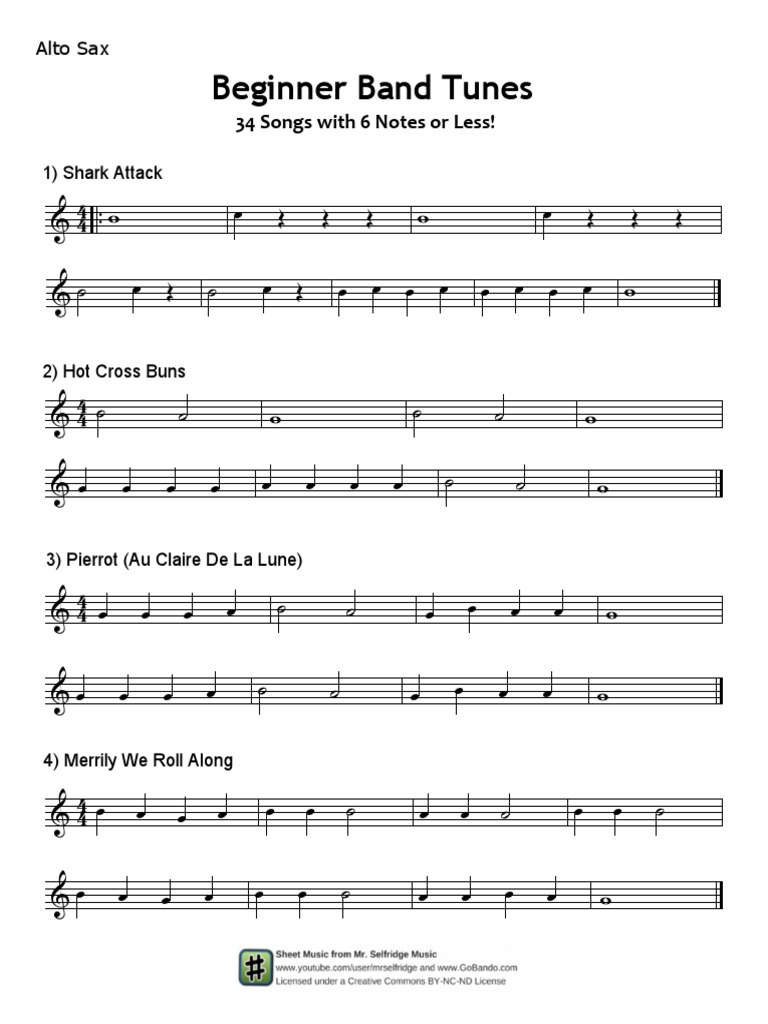 Beginner Band Tunes | PDF