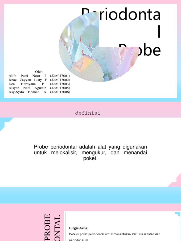 Fungsi dan Jenis Probe Periodontal | PDF