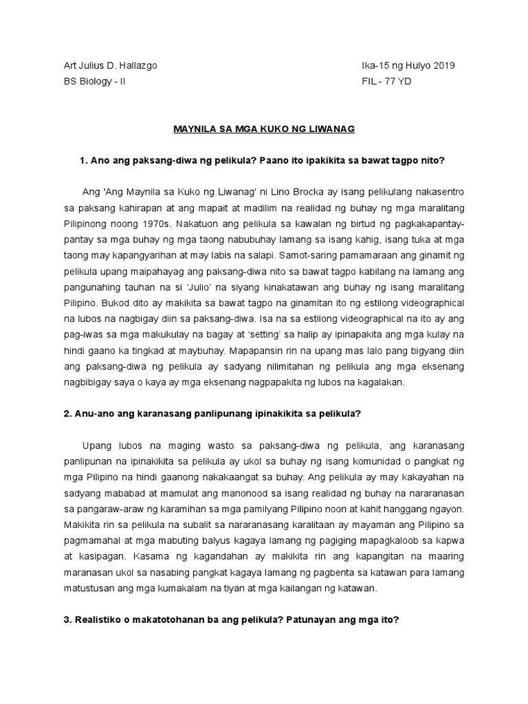 Ano Ang Paksang | PDF