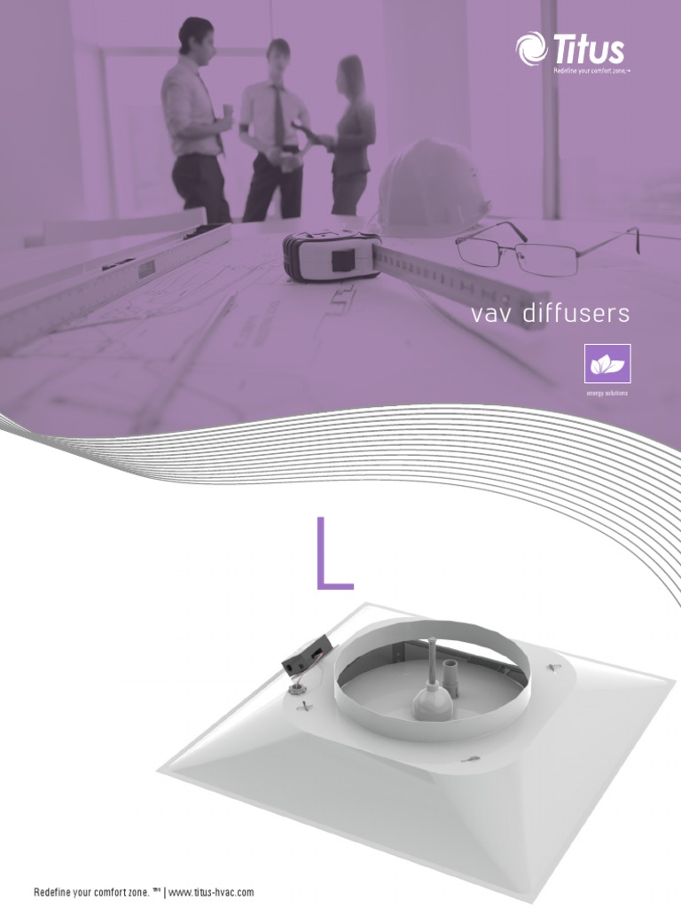 Vav Diffusers: Energy Solutions | PDF | Hvac | Duct (Flow)