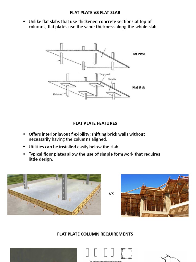 Flat Plate vs Flat Slab Overview | PDF | Technology & Engineering