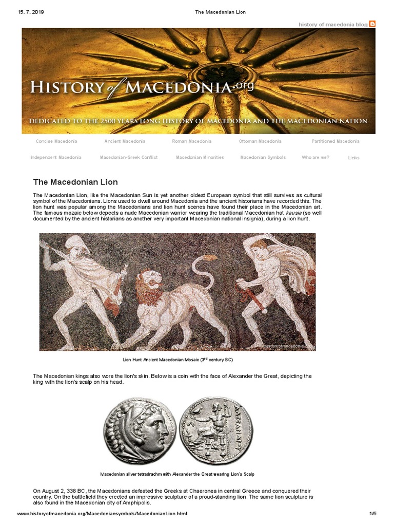 The Macedonian Lion: Concise Macedonia Ancient Macedonia Roman ...