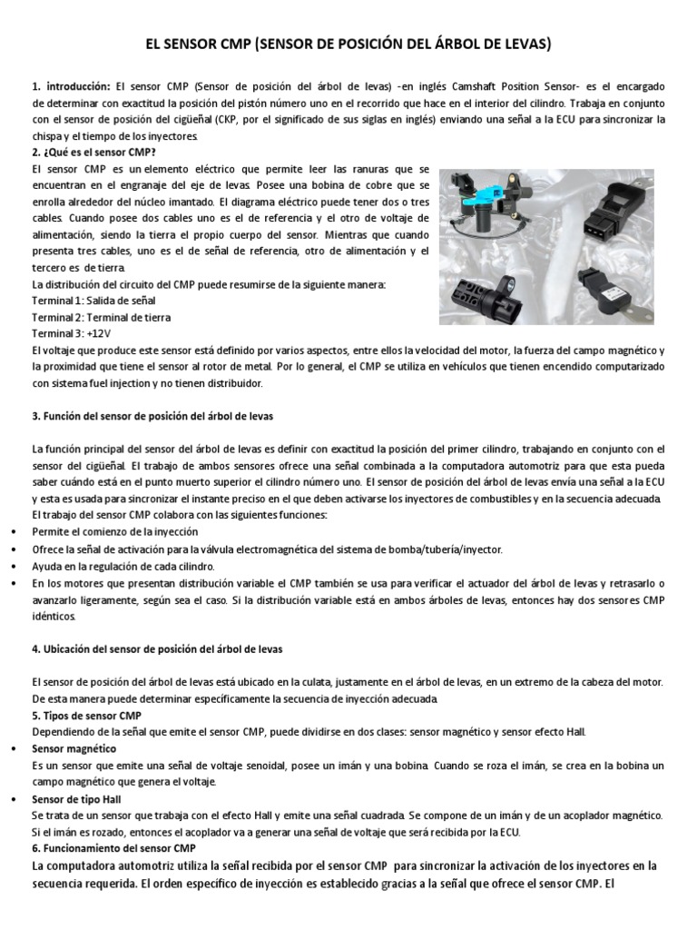 El Sensor CMP - Todo | PDF | Acelerador | Electrónica