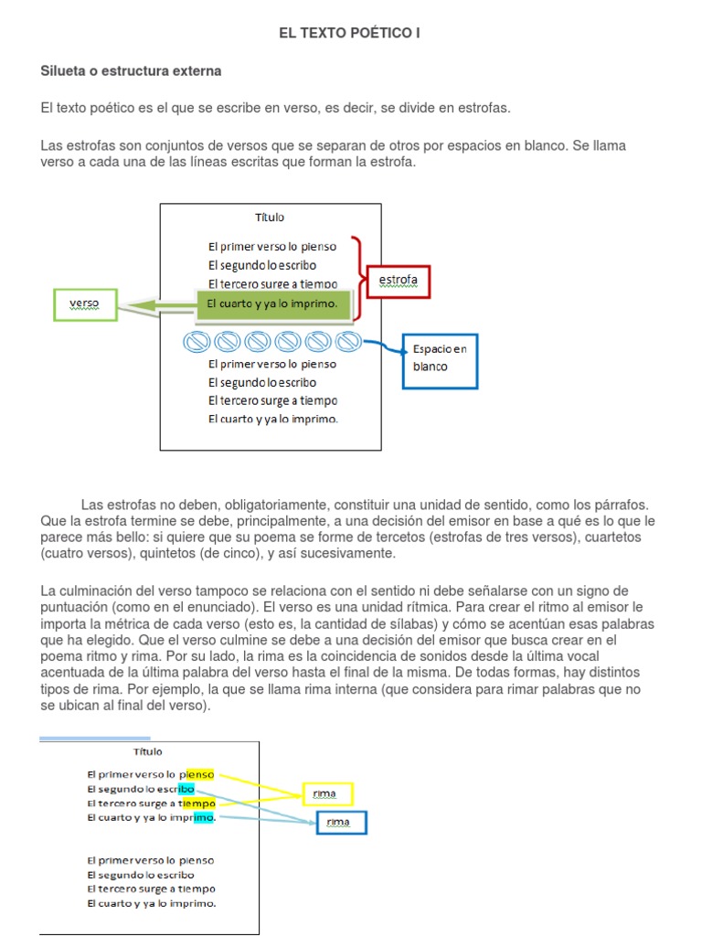 Poema Estructura | PDF