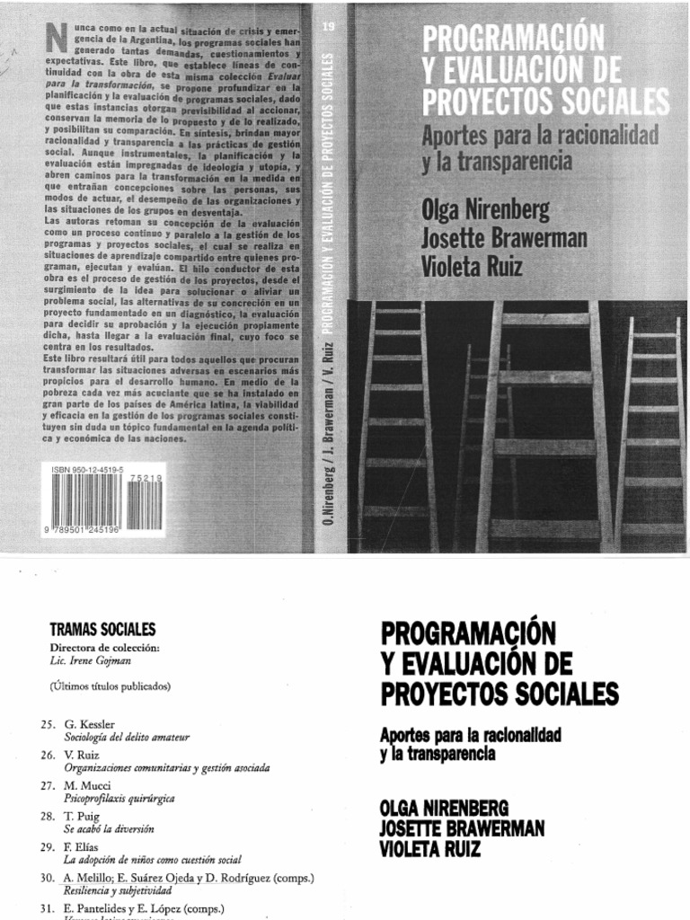 LIBRO - Programación y Evaluación de Programas Sociales COMPLETO | PDF | Planificación | Estado ...