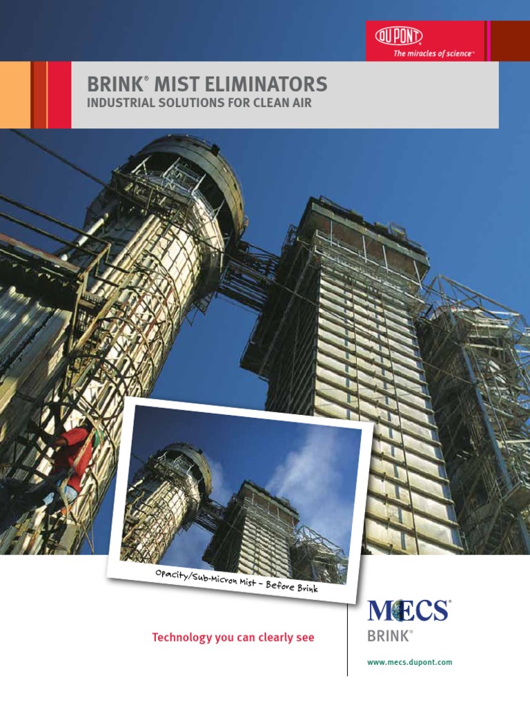 Brink Mist Eliminators Brochure | PDF | Particulates | Exhaust Gas