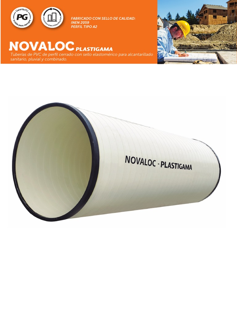 Novaloc | PDF | Tubería (transporte de fluidos) | Fundación (Ingeniería)